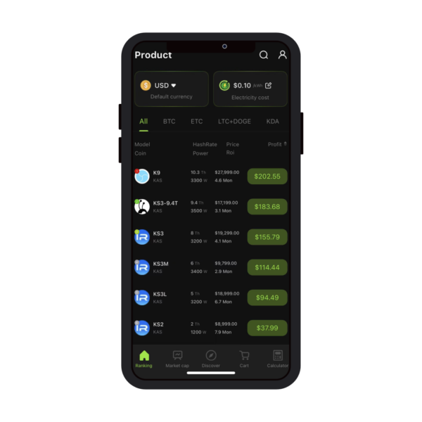 Crypto Miner App | Track Prices, Profitability, & More